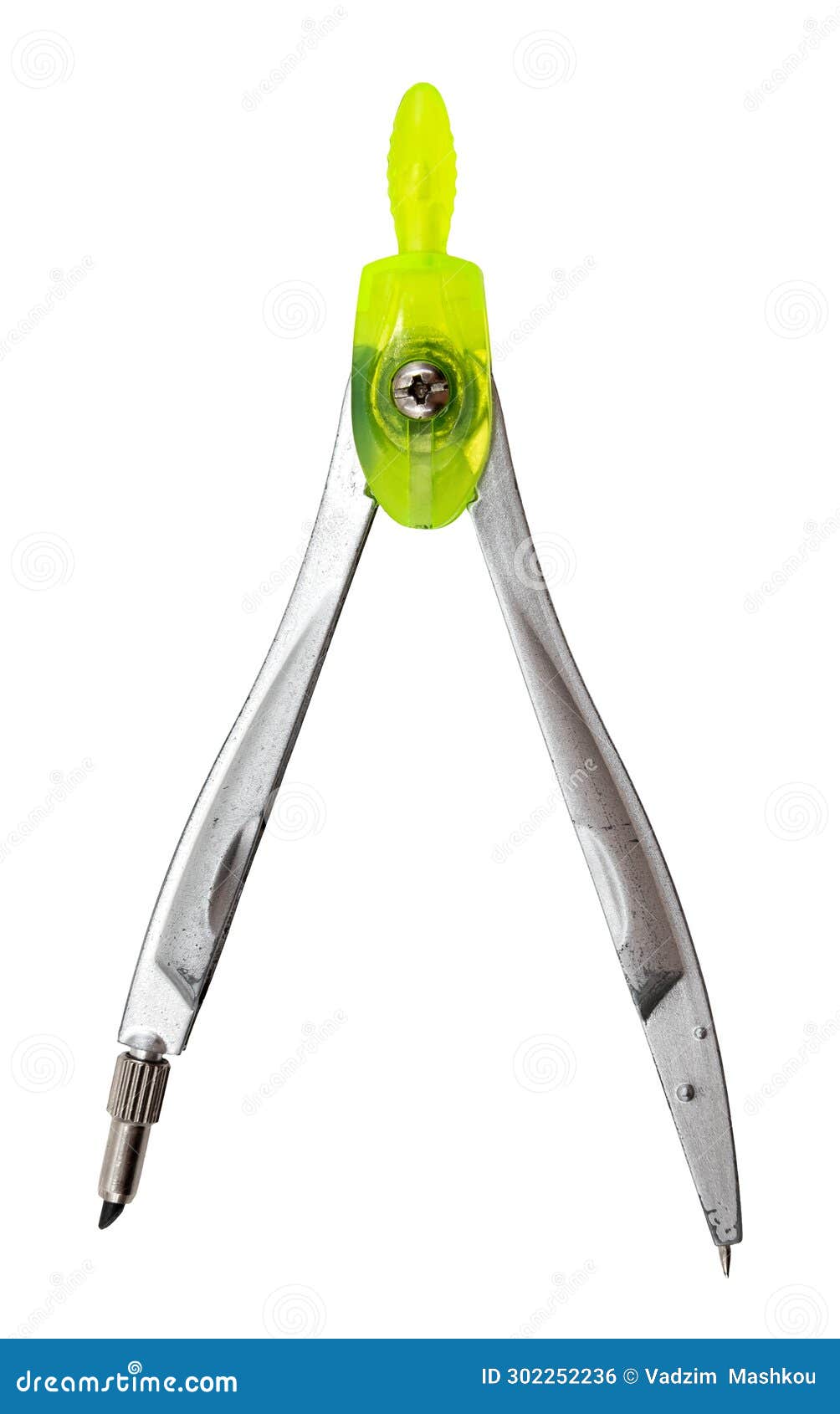 Compasses for Drawing on a White Background. School Compasses Isolate ...