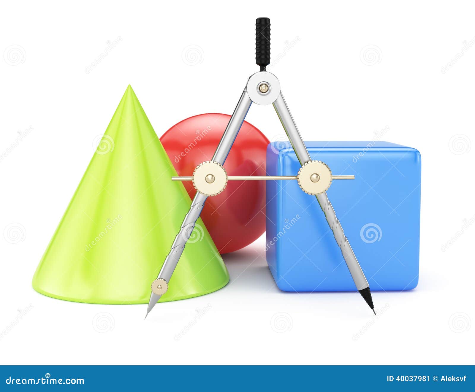 Compasses and Geometric Shapes Stock Illustration - Illustration of ...