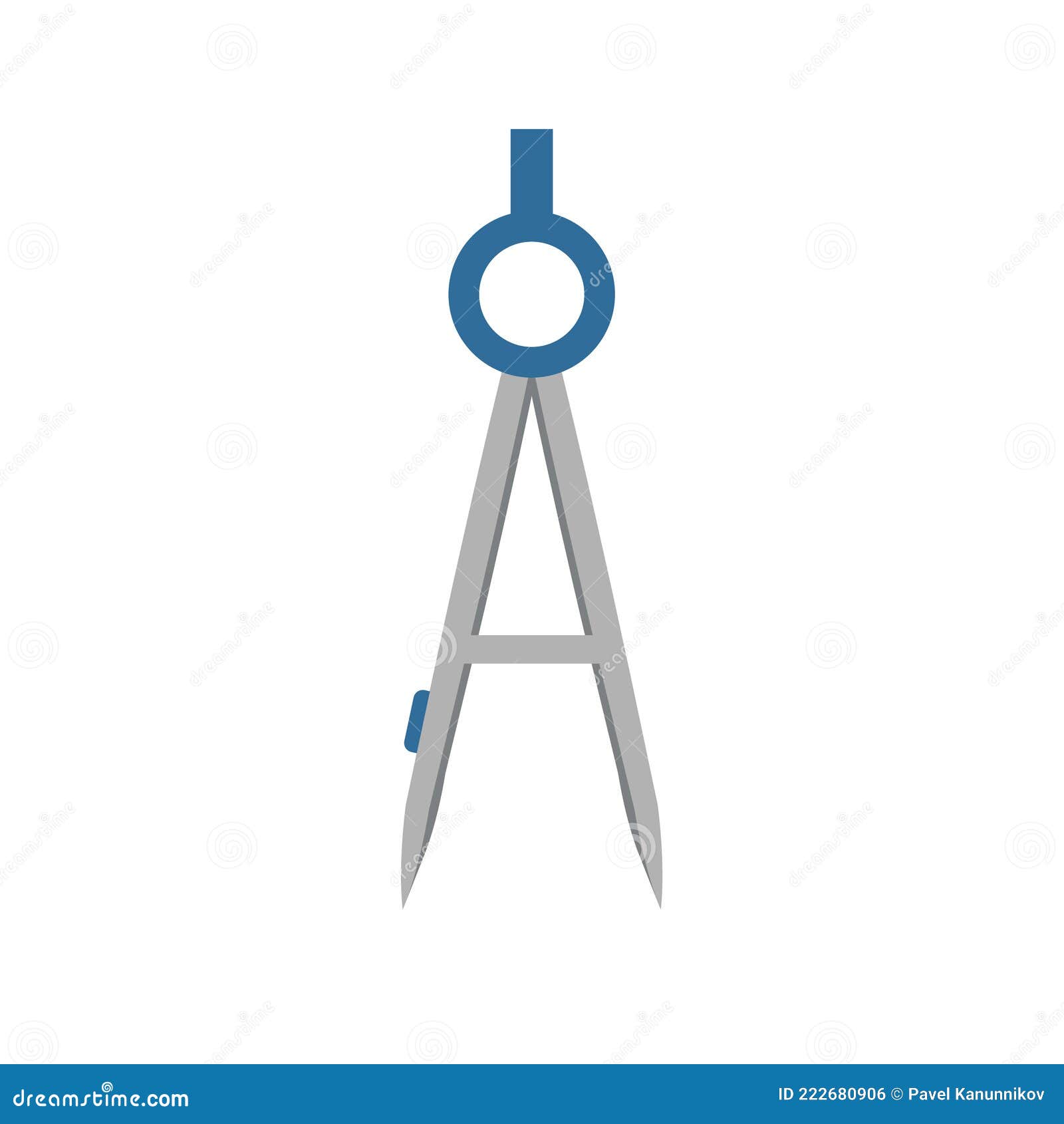 Compasses School Subjects Isolated on White Background Stock Vector ...