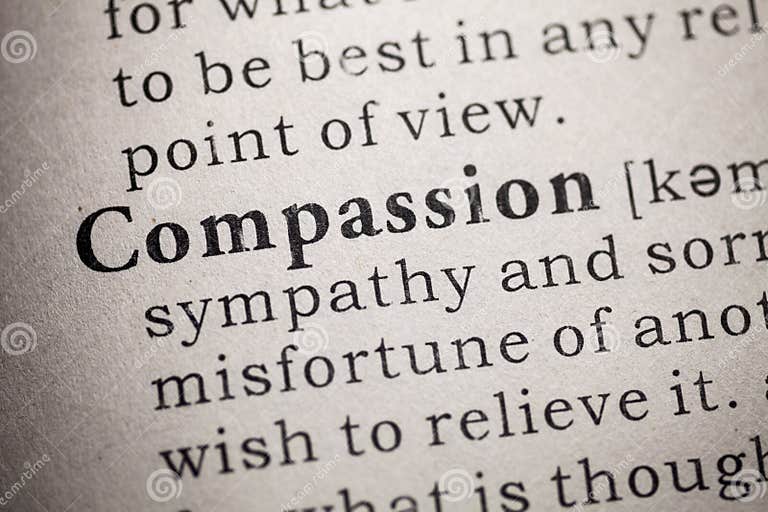 Dictionary Definition of Compassion Stock Image - Image of definition ...
