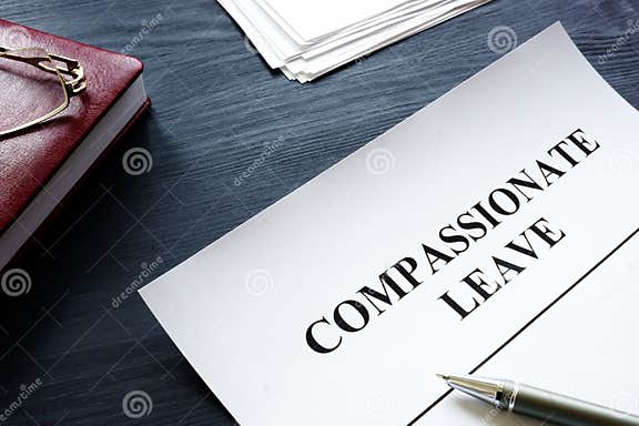 Compassionate Leave Request Form with Pen Stock Image - Image of fmla ...