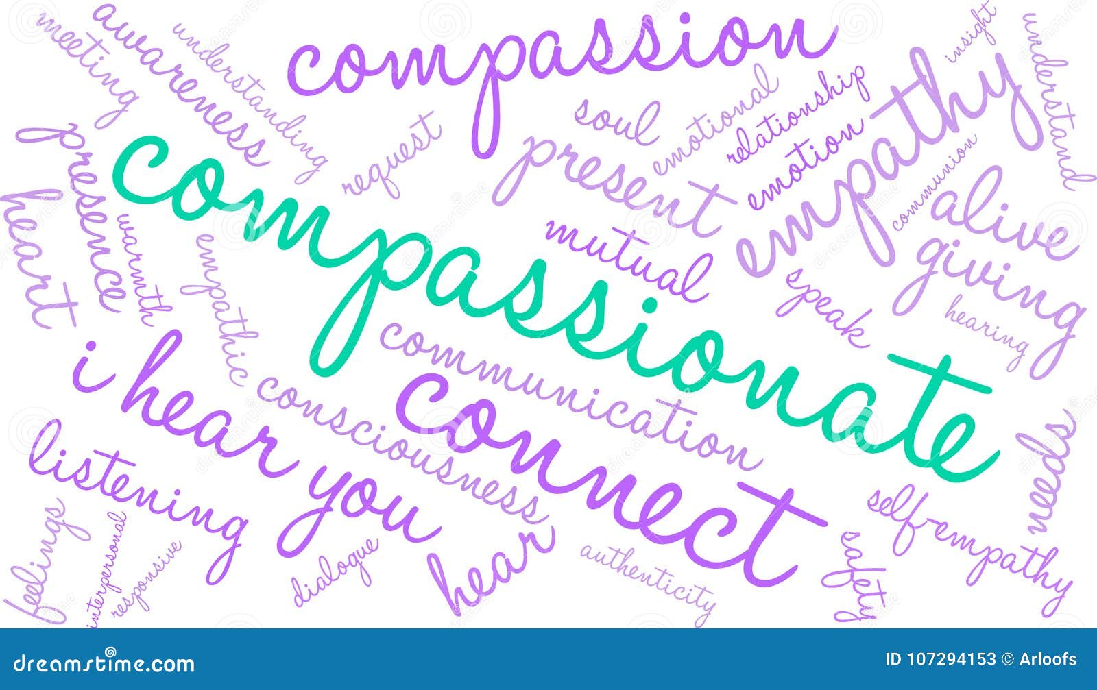 Compassionate Word Cloud stock vector. Illustration of compassion ...