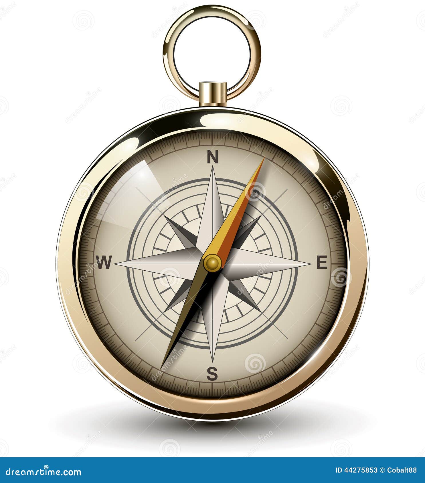 Compasso ilustração do vetor. Ilustração de retro, aventura - 44275853