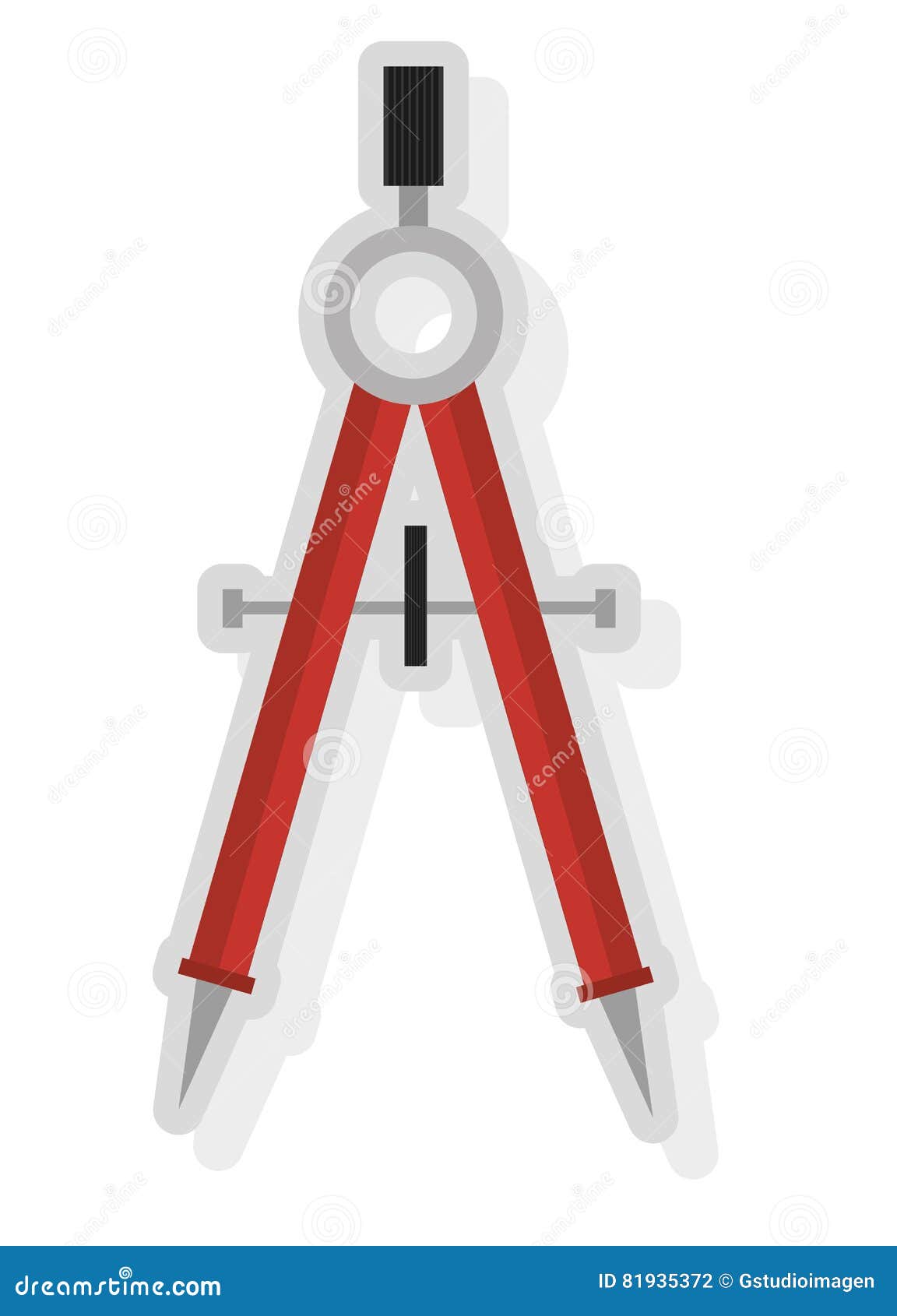 Compasso Colorido Da Escola, Gráfico De Vetor Ilustração do Vetor ...