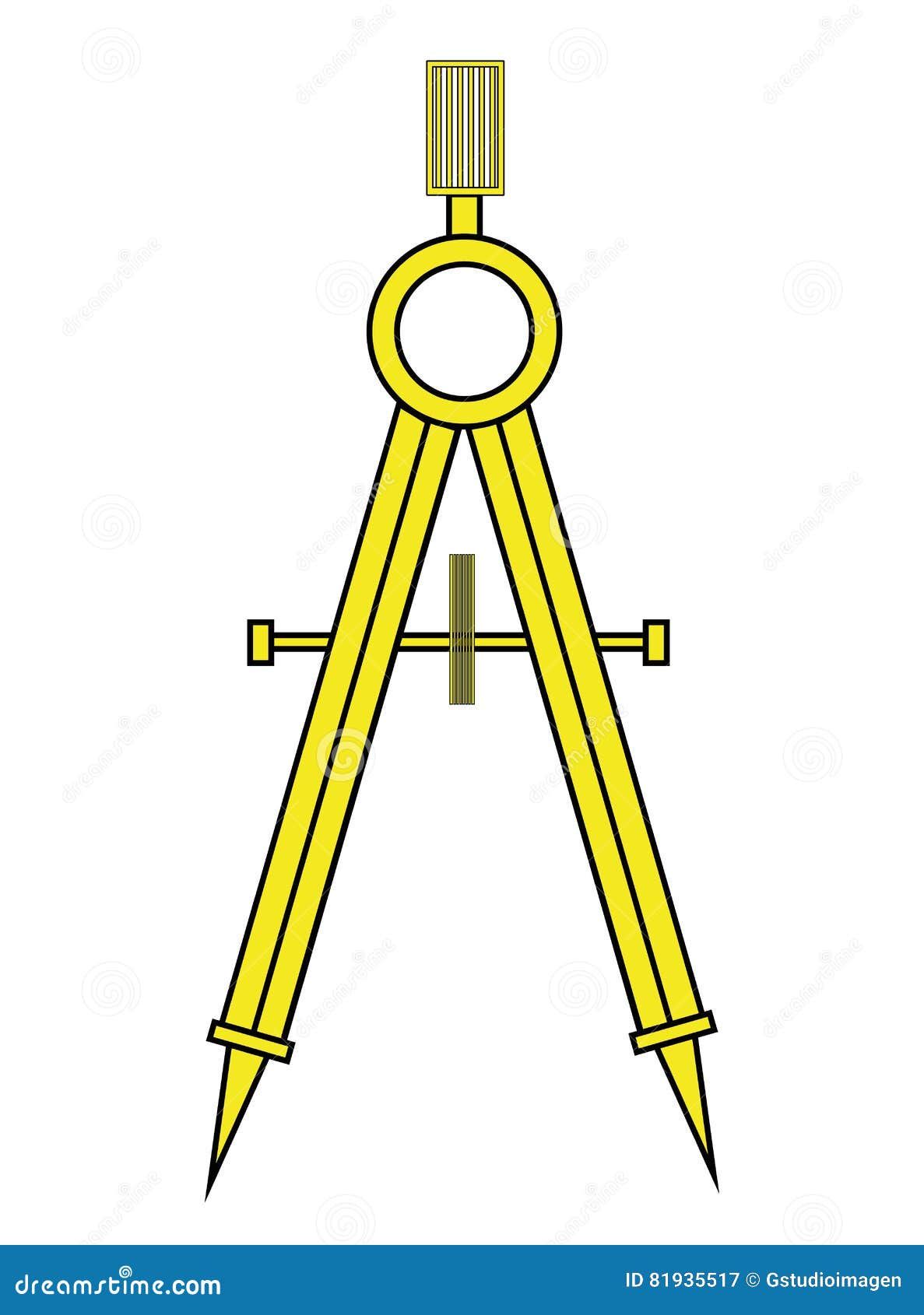 Compasso Colorido Da Escola, Gráfico De Vetor Ilustração do Vetor ...