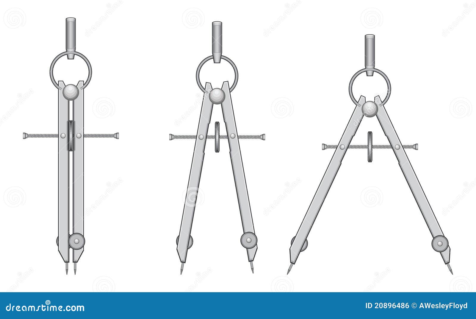 Compasso de desenho ilustração do vetor. Ilustração de ilustração ...