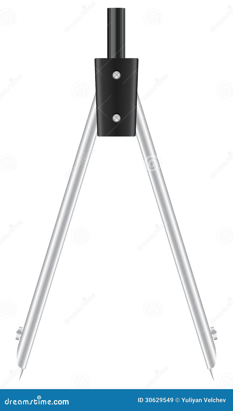 Compasso de desenho ilustração do vetor. Ilustração de ângulo - 30629549