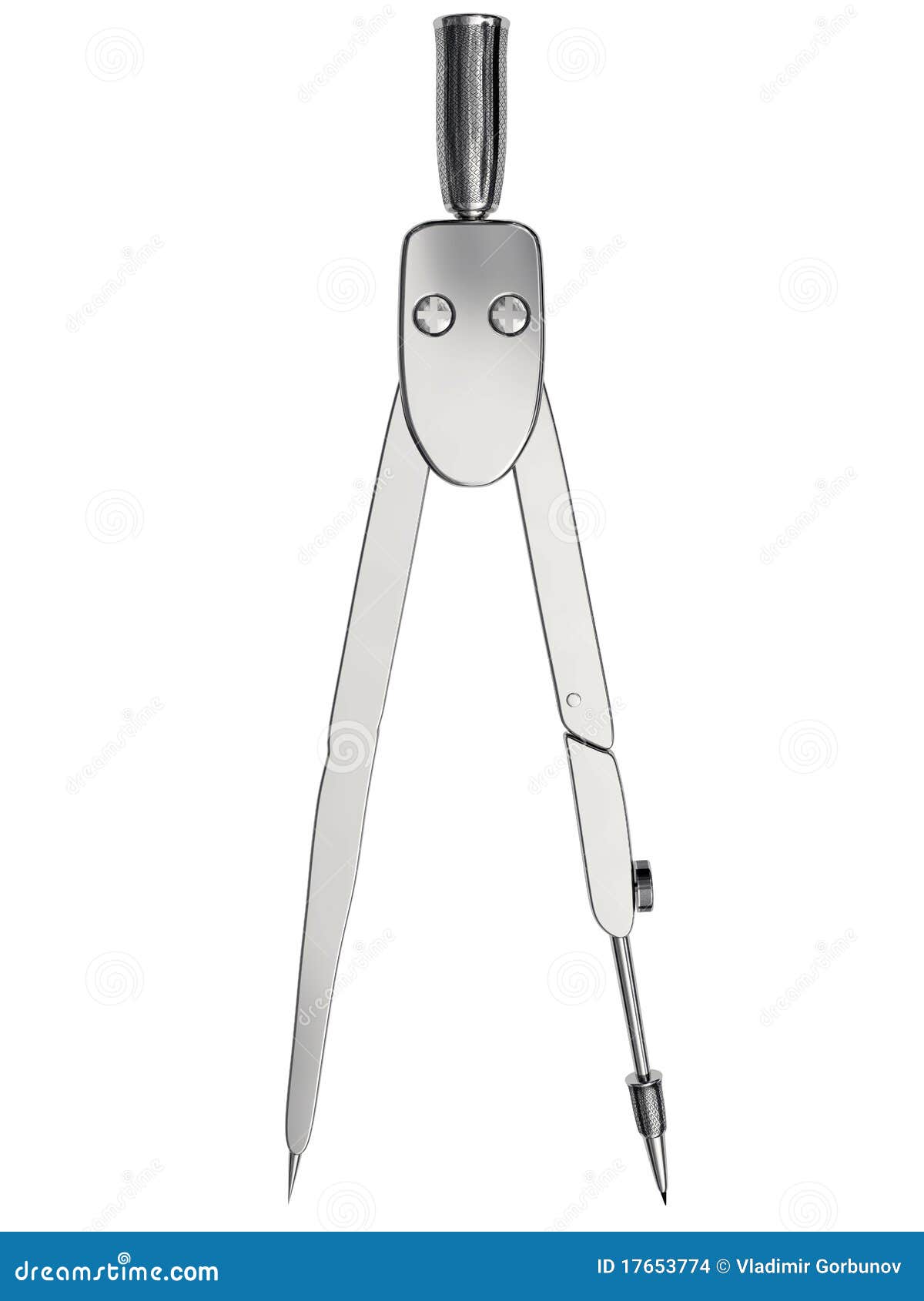 Compasso De Desenho Isolado No Fundo Branco Ilustração Stock ...