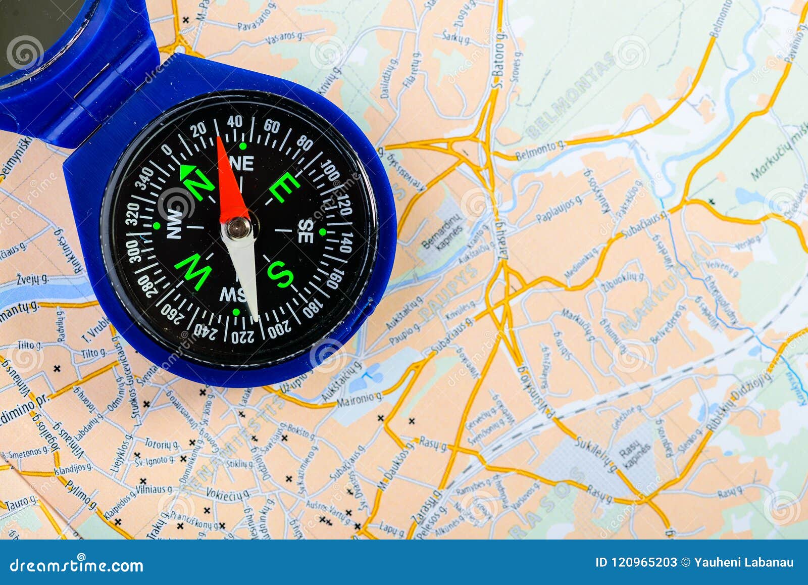 Compasso E Mapa, Curso Do Conceito Imagem de Stock - Imagem de projeto ...