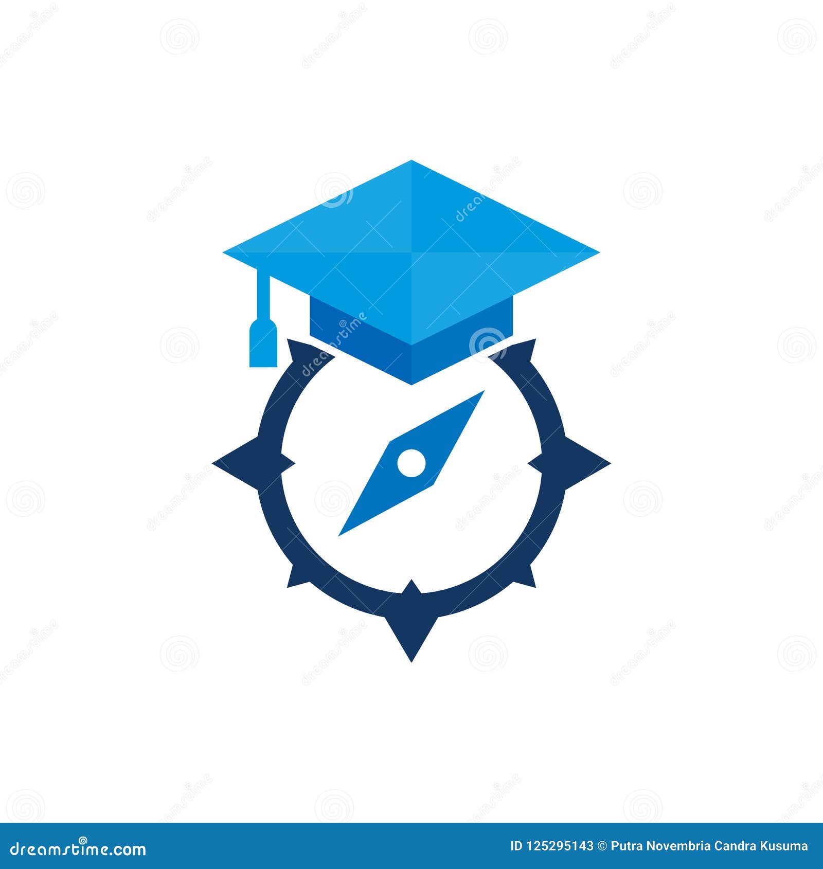 Compasso Logo Icon Design Da Educação Ilustração do Vetor - Ilustração ...
