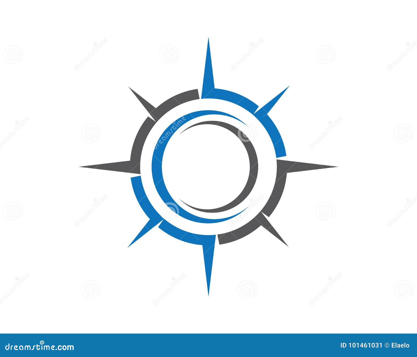 Compasso Logo Template ilustração do vetor. Ilustração de navio - 101461031