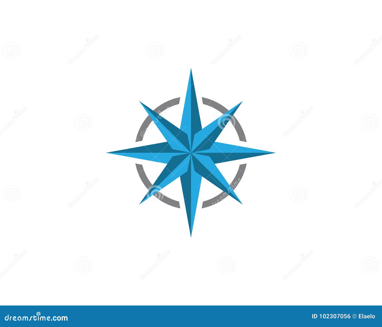 Compasso Logo Template ilustração do vetor. Ilustração de estrela ...