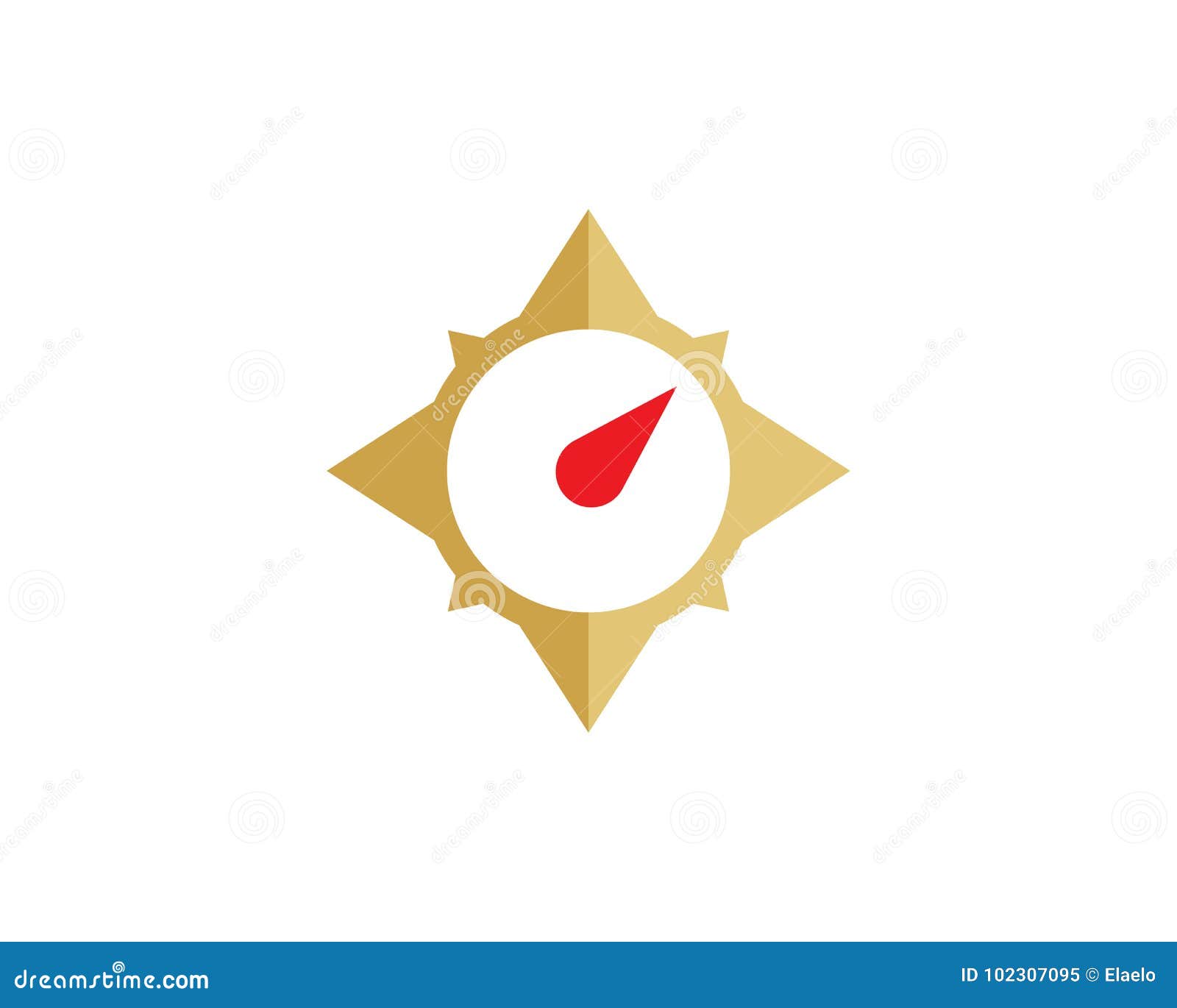 Compasso Logo Template ilustração do vetor. Ilustração de norte - 102307095