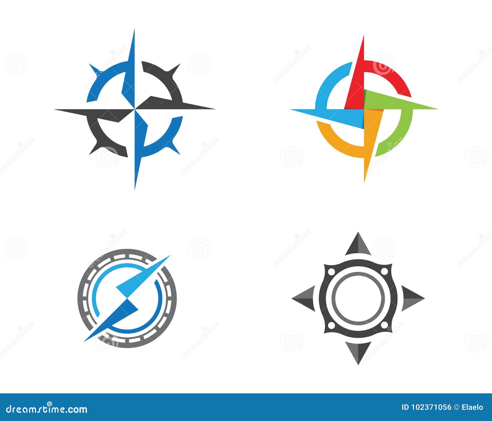 Compasso Logo Template ilustração do vetor. Ilustração de projeto ...