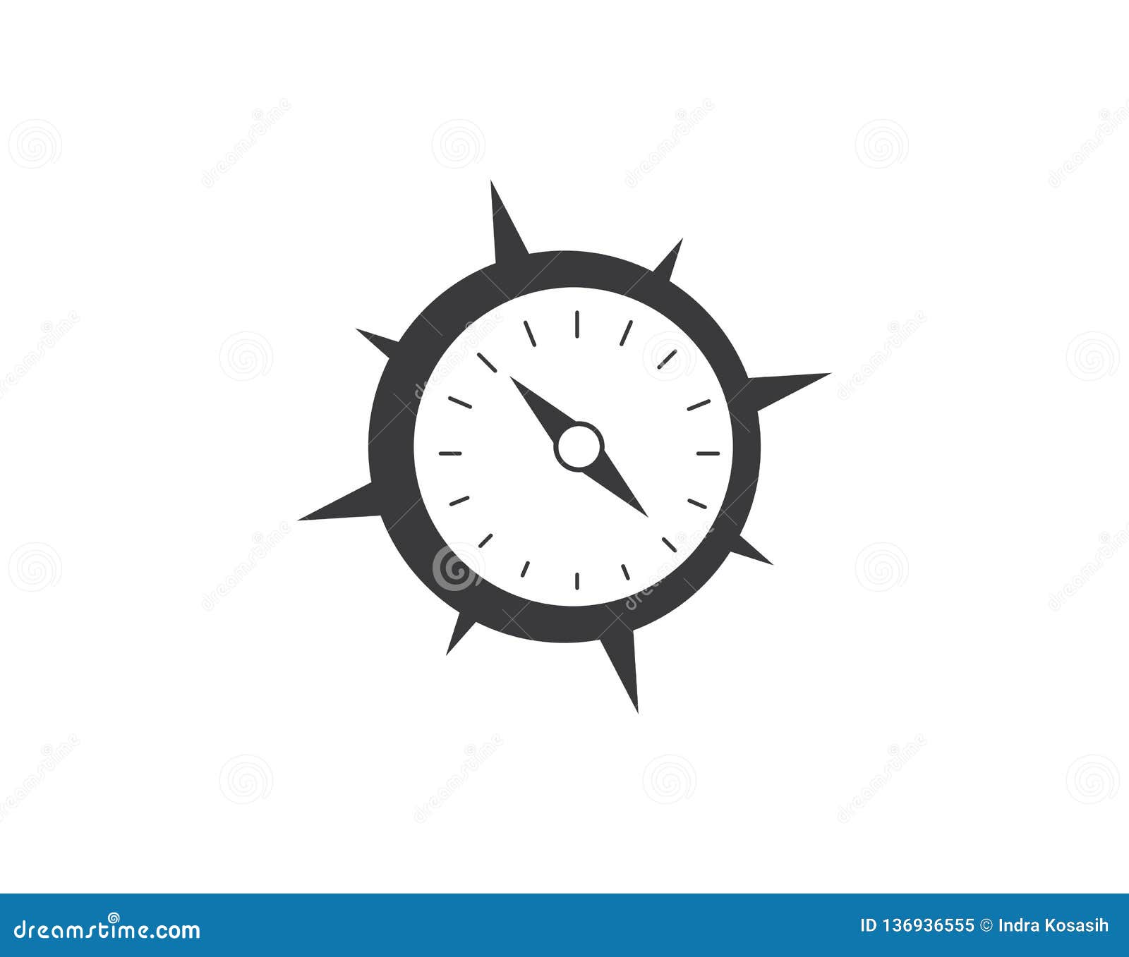 Compasso Logo Template ilustração do vetor. Ilustração de projeto ...