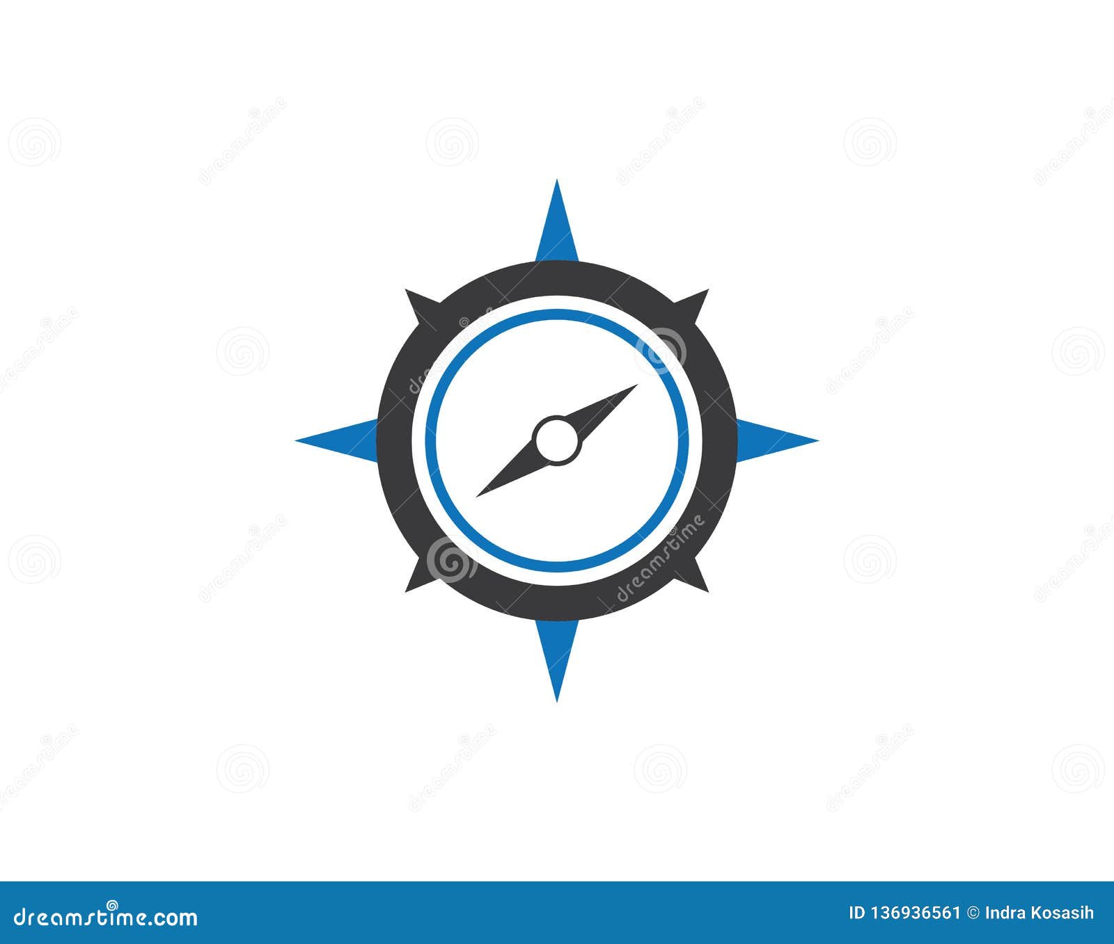 Compasso Logo Template ilustração stock. Ilustração de branco - 136936561