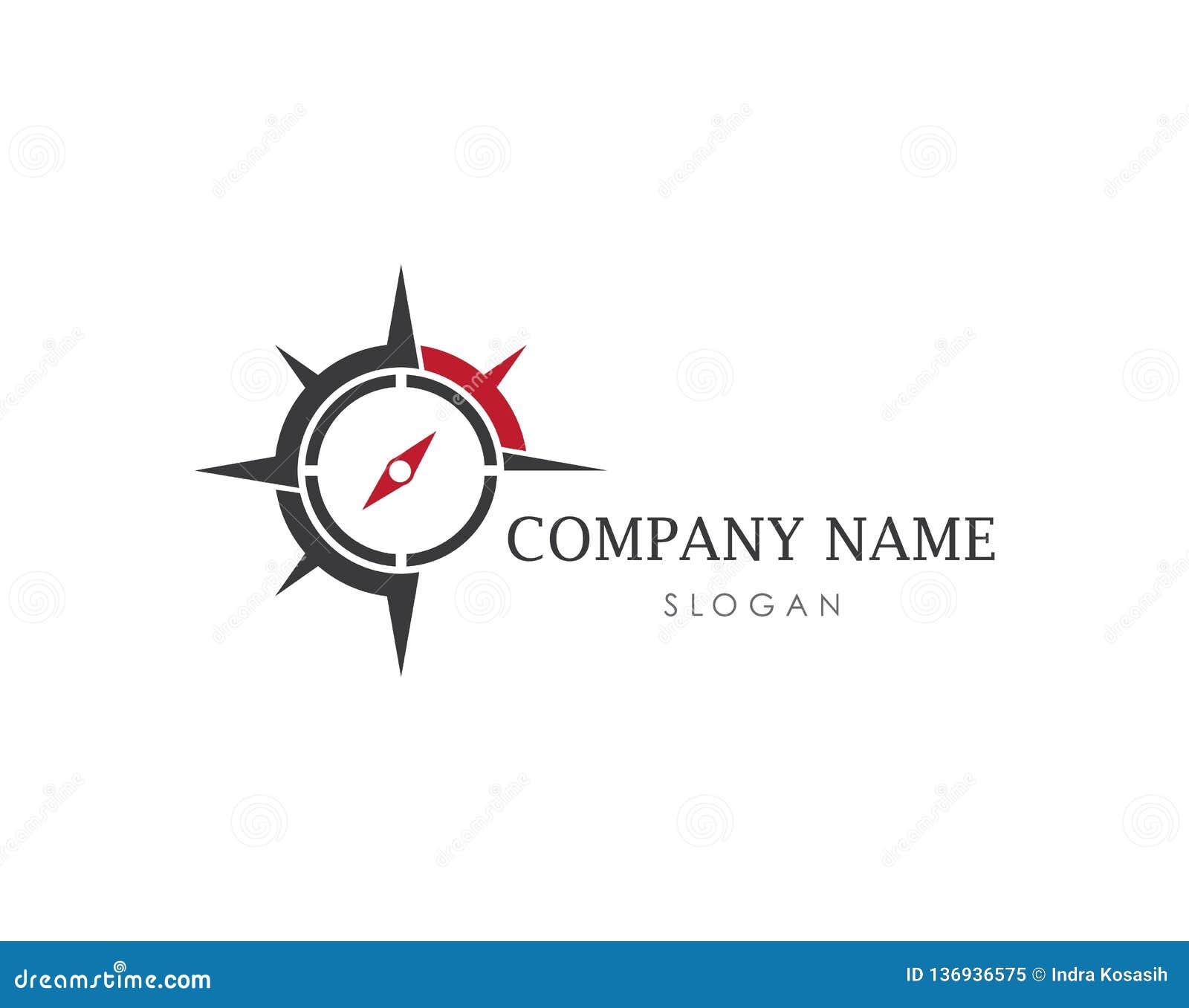 Compasso Logo Template ilustração do vetor. Ilustração de fundo - 136936575