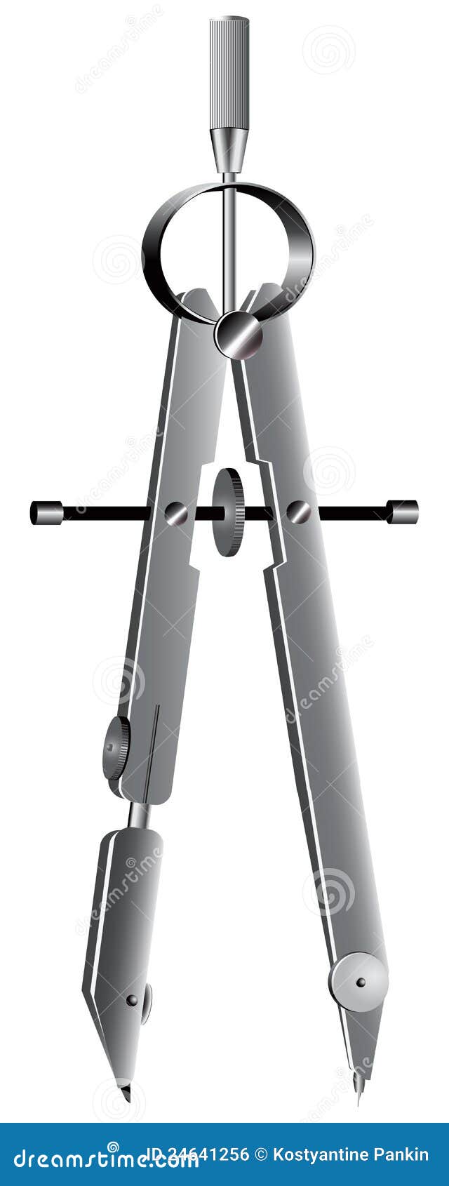 Compassos para o desenho ilustração do vetor. Ilustração de dispositivo ...