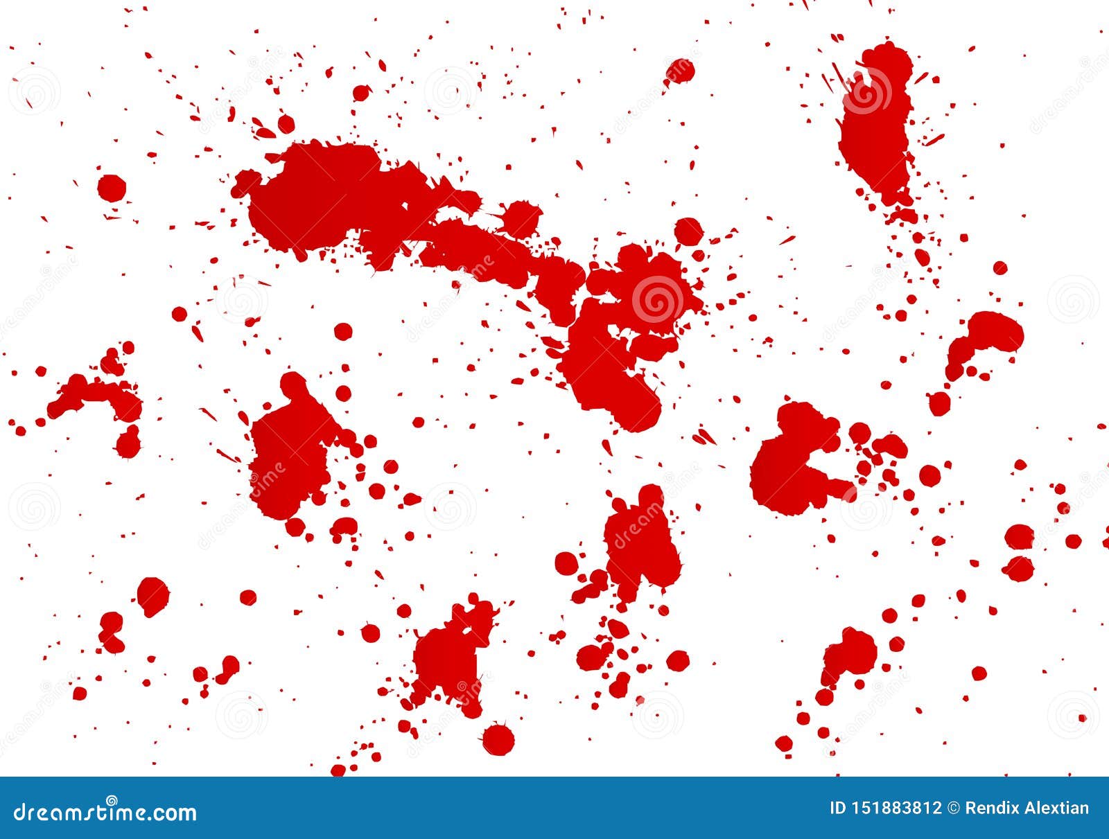 Blood Splashes Hand Made Tracing from Sketch Vector Illustration Stock ...