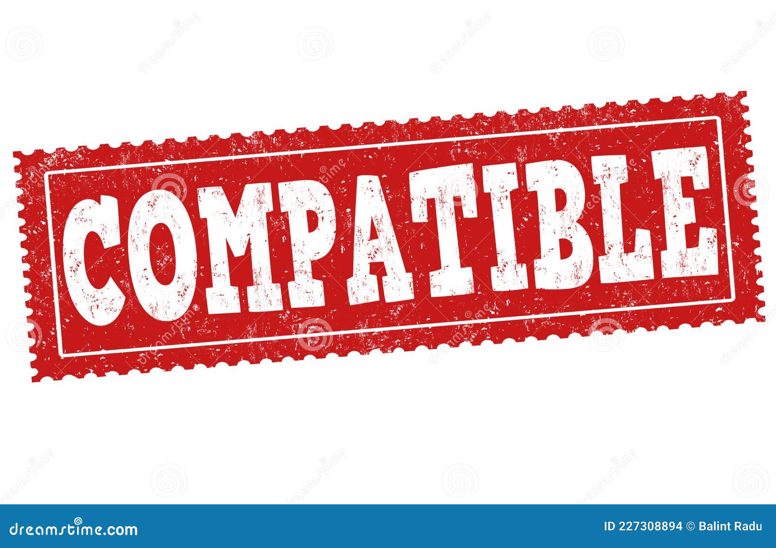 Compatible Grunge Rubber Stamp Stock Vector - Illustration of ...