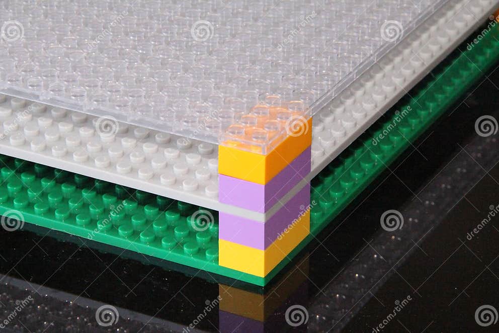 Double Sided Mini Blocks Construction Panel Stock Image - Image of lego ...