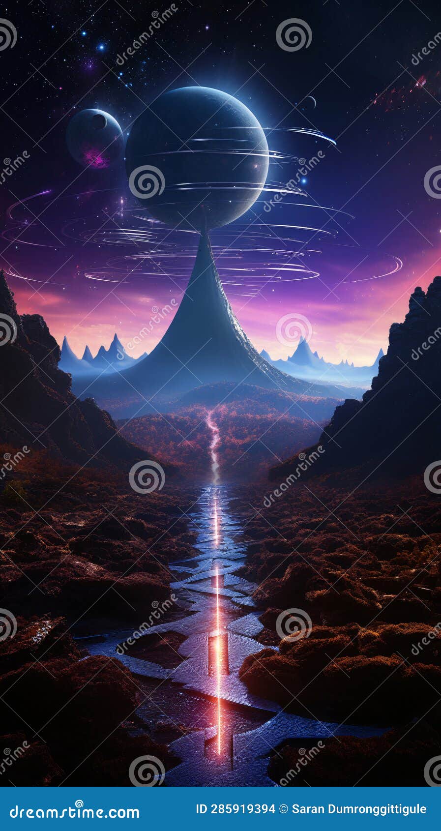 Imaginative Depiction of an Advanced Alien Civilization on a Distant ...
