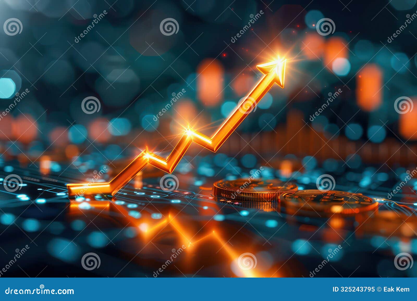 Business Growth, Financial Success, Upward Trend, Enterprise Marking ...