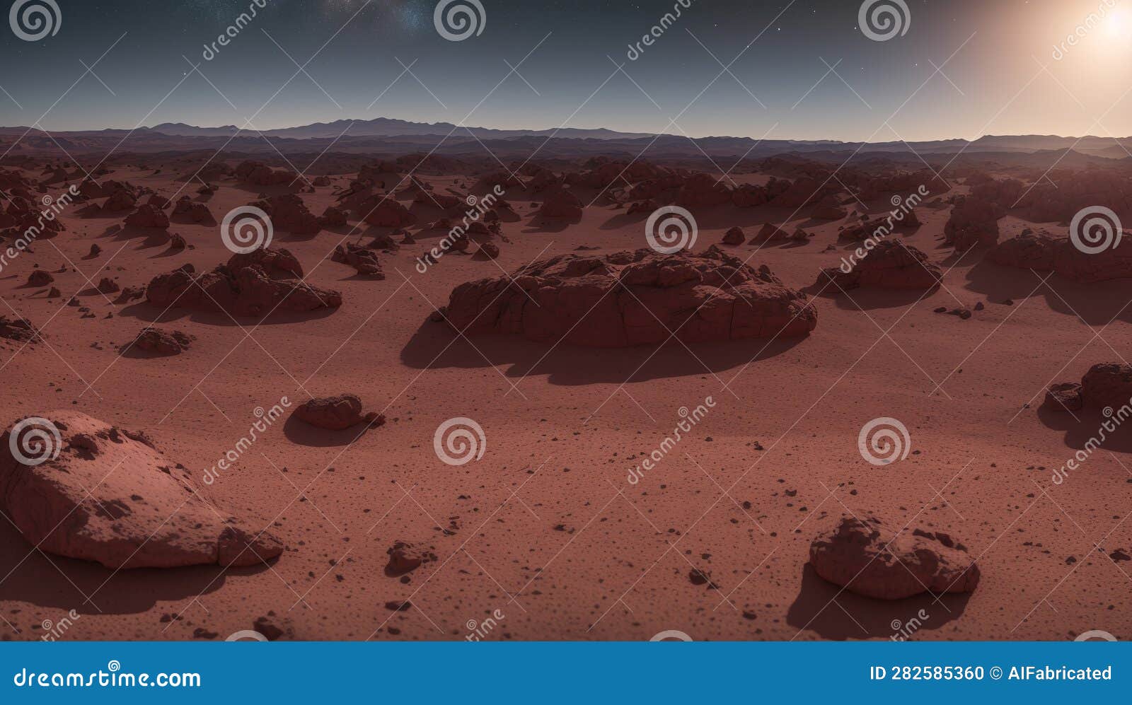 A Compellingly Intriguing Landscape of Rocks and Sand in the Desert ...