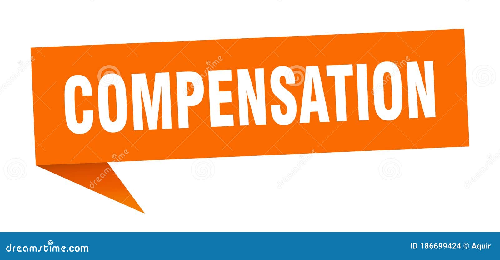 Compensation Banner. Compensation Speech Bubble Stock Vector ...