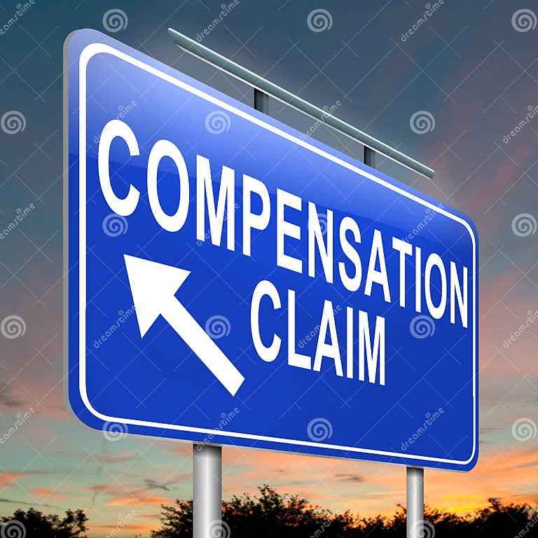 Compensation claim. stock illustration. Illustration of legal - 27183642