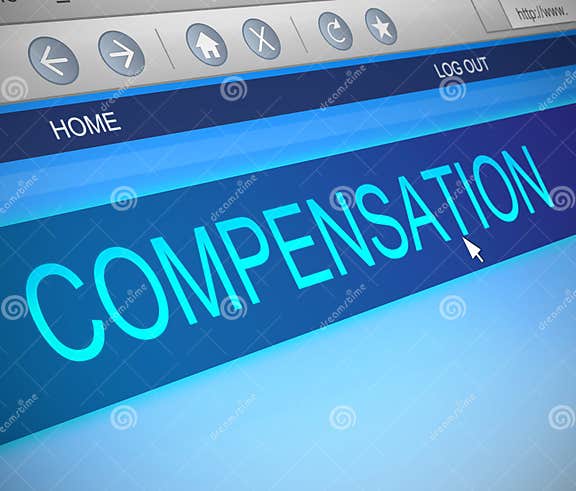 Compensation concept. stock illustration. Illustration of concept ...