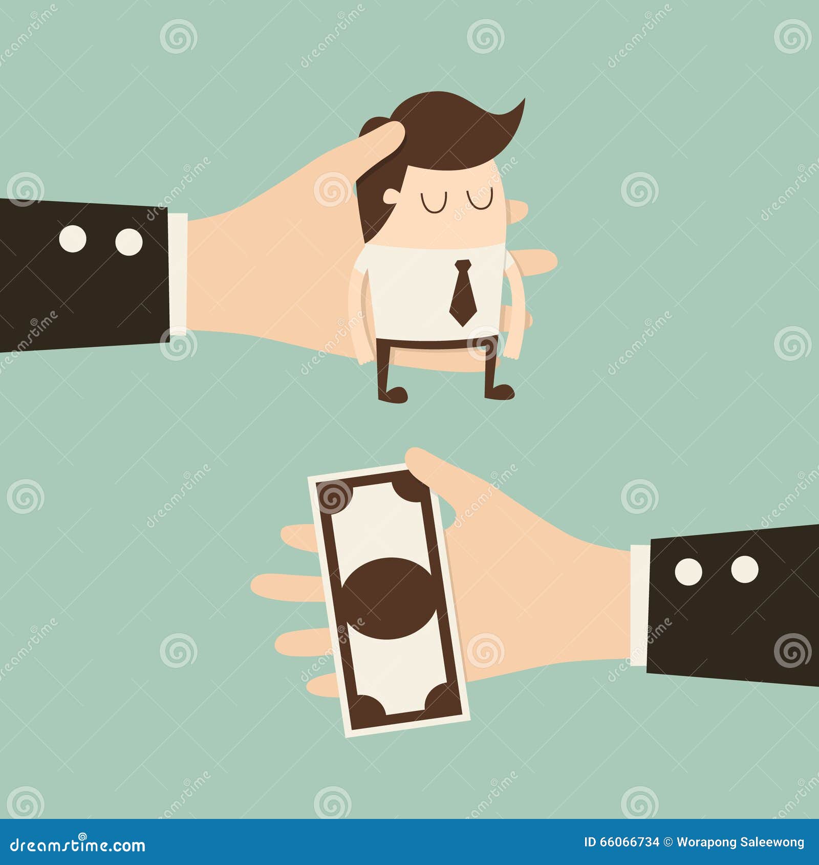 Compensation for employees stock vector. Illustration of employee ...