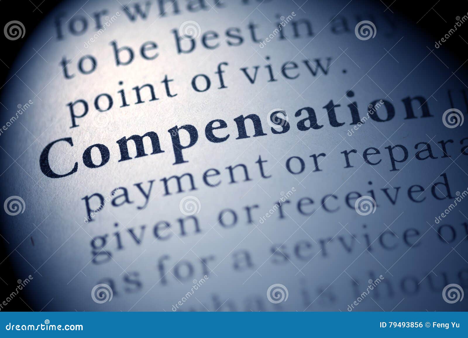 Compensation stock photo. Image of book, printing, word - 79493856