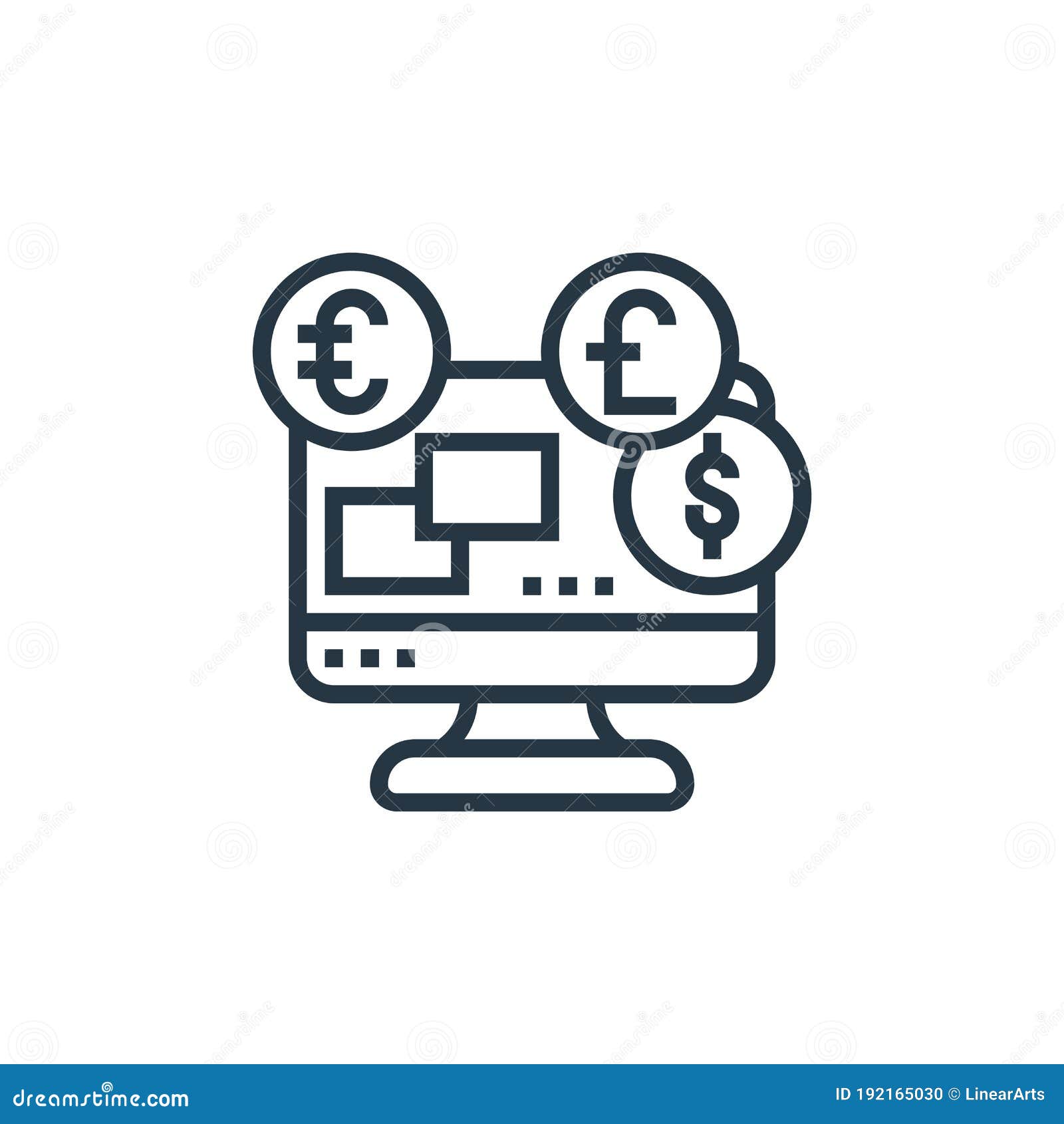 Compensation Icon Vector from Digital Marketing Concept. Thin Line ...