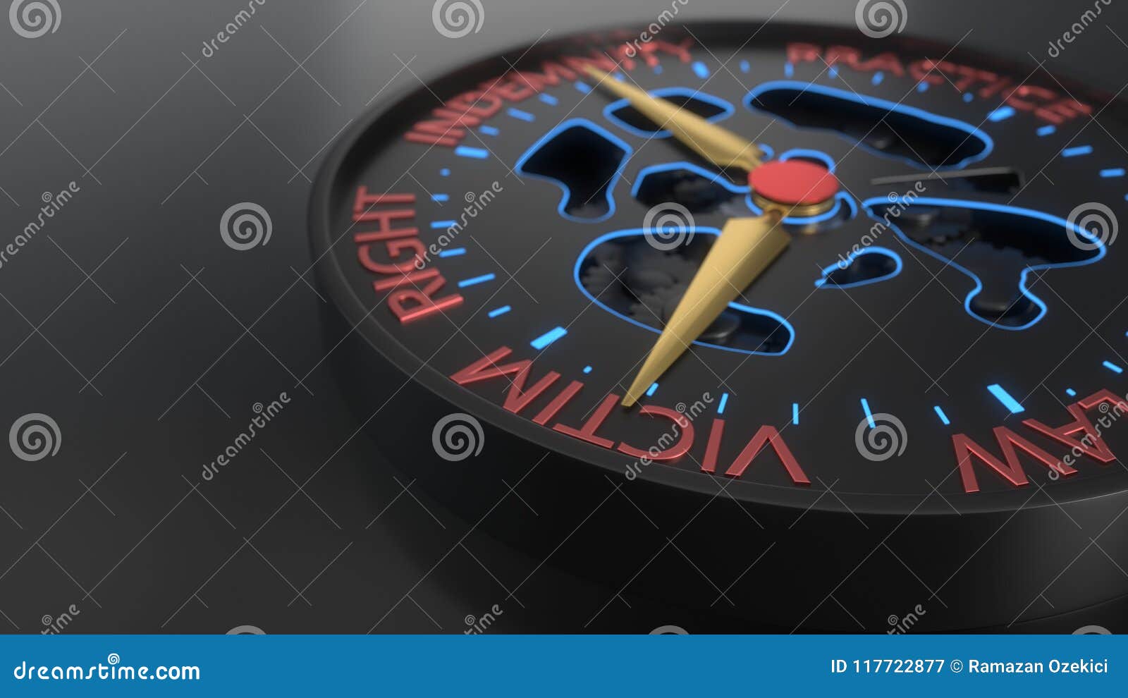 Compensation and Litigation Background Compass Concept, 3d Rendering ...