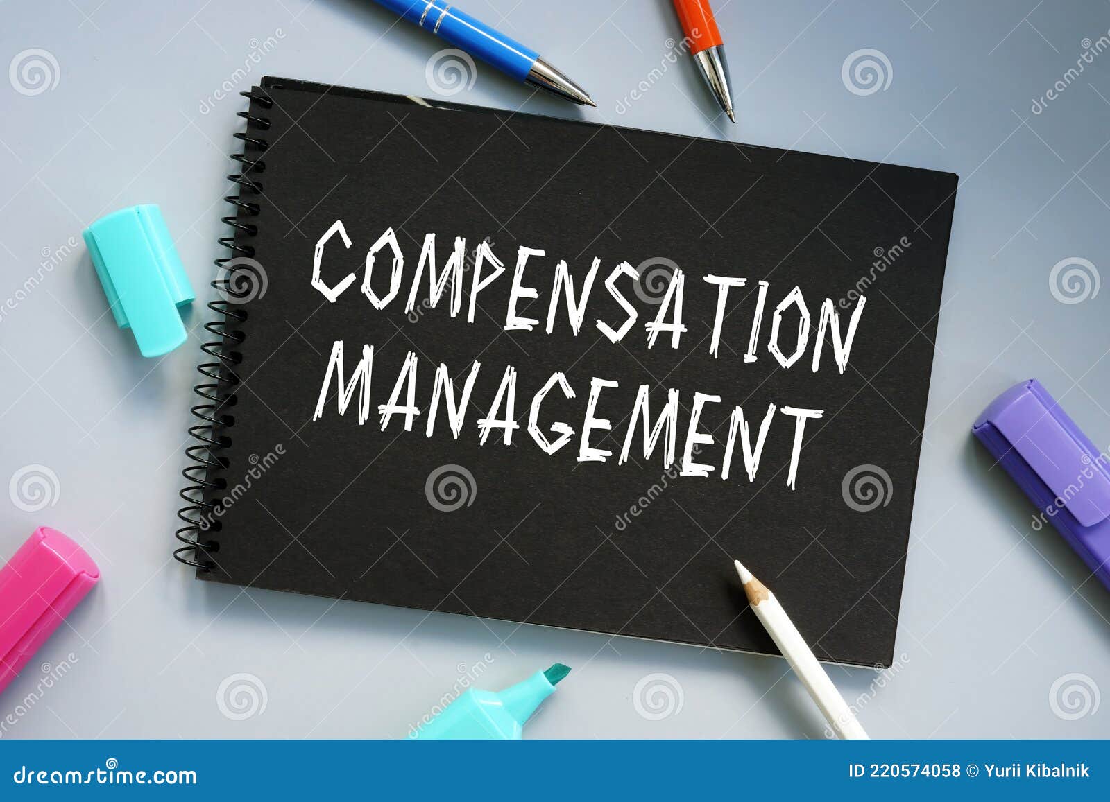 Compensation Management Inscription on the Page Stock Photo - Image of ...