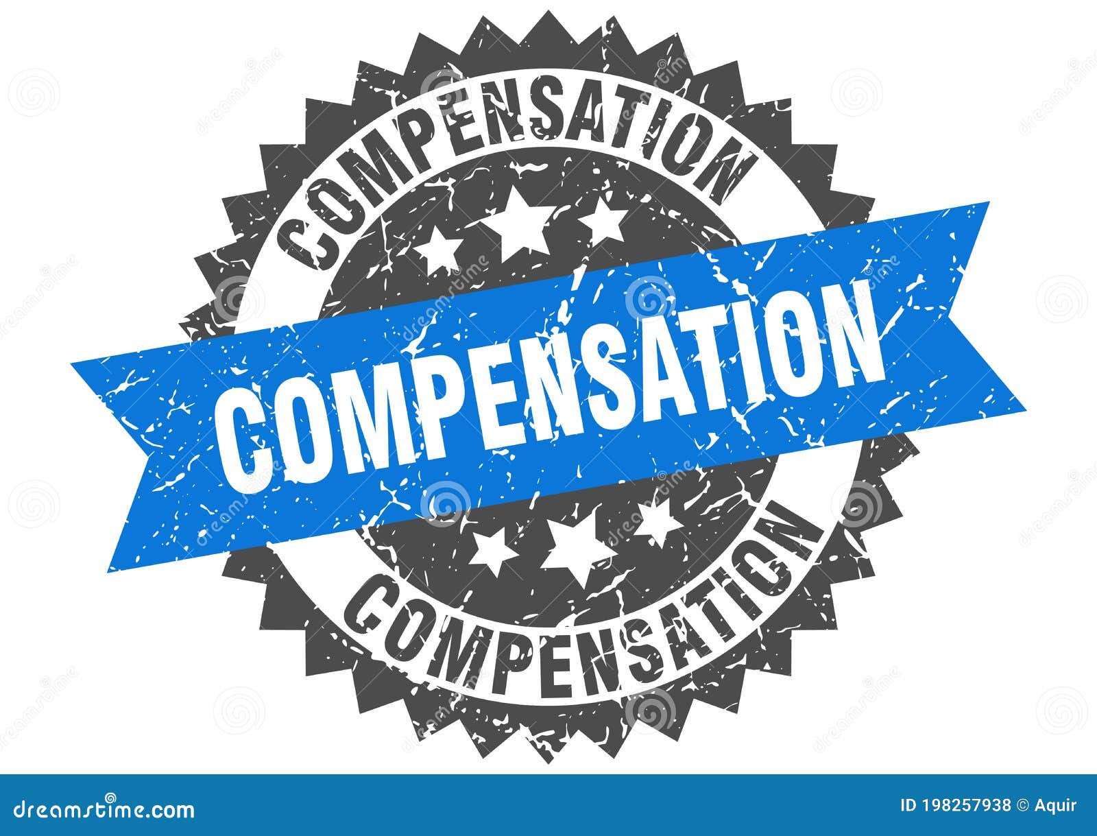 Compensation Stamp. Compensation Grunge Round Sign Stock Vector ...