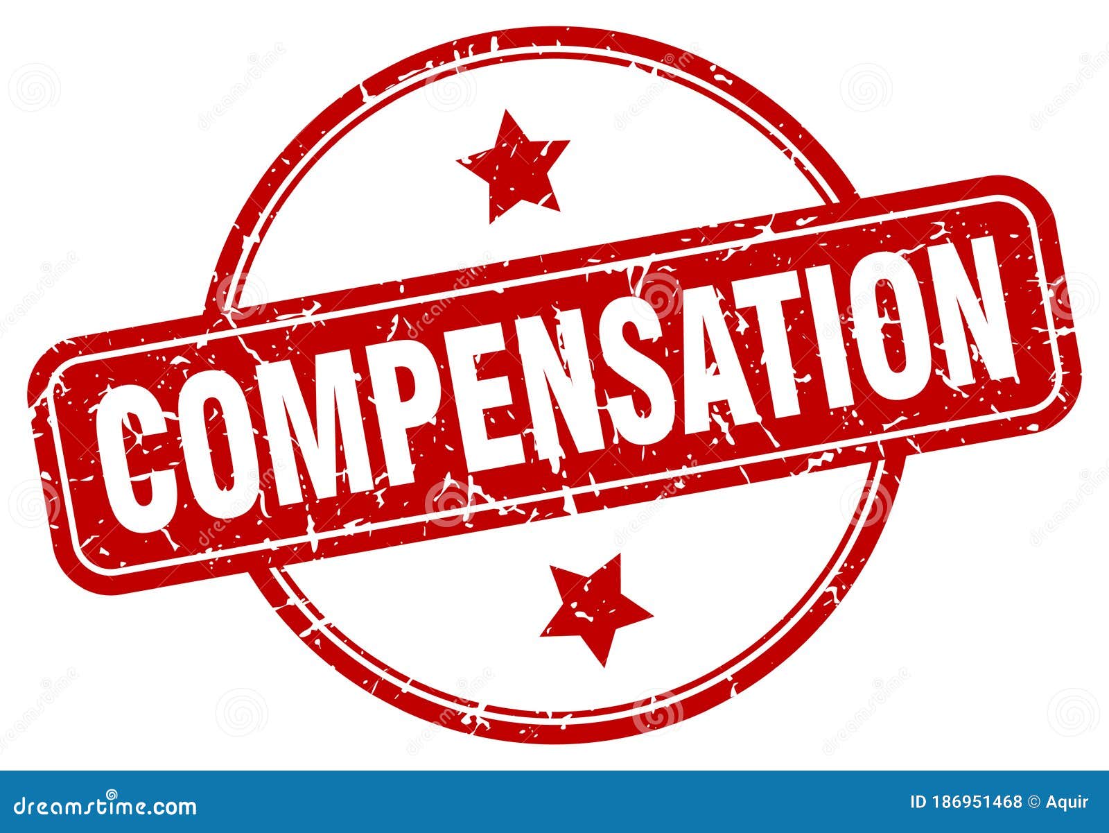 Compensation Stamp. Compensation Round Vintage Grunge Label Stock ...