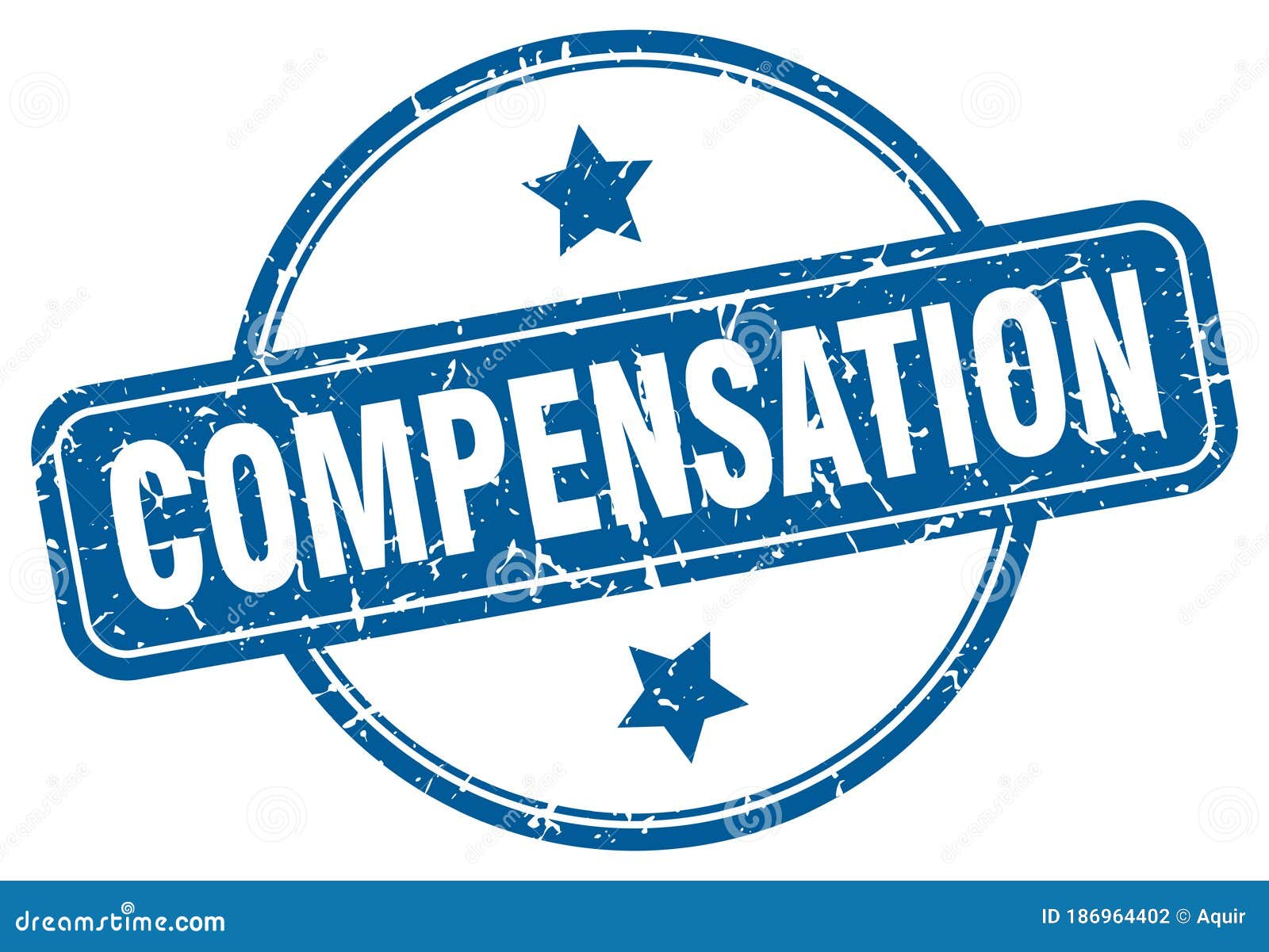 Compensation Stamp. Compensation Round Vintage Grunge Label Stock ...