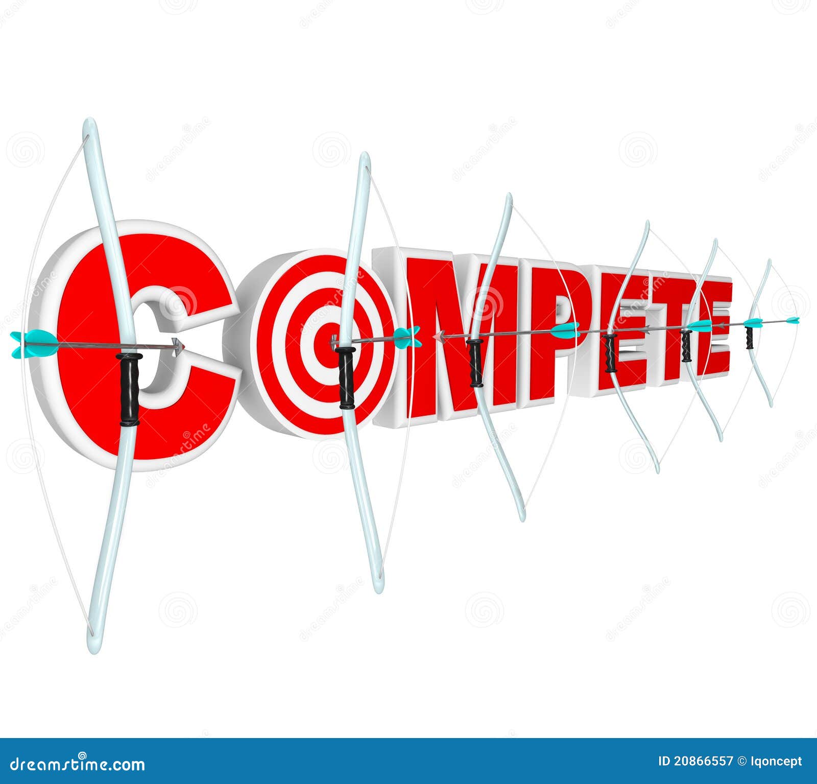 Competing For Same Target Stock Image | CartoonDealer.com #24561313