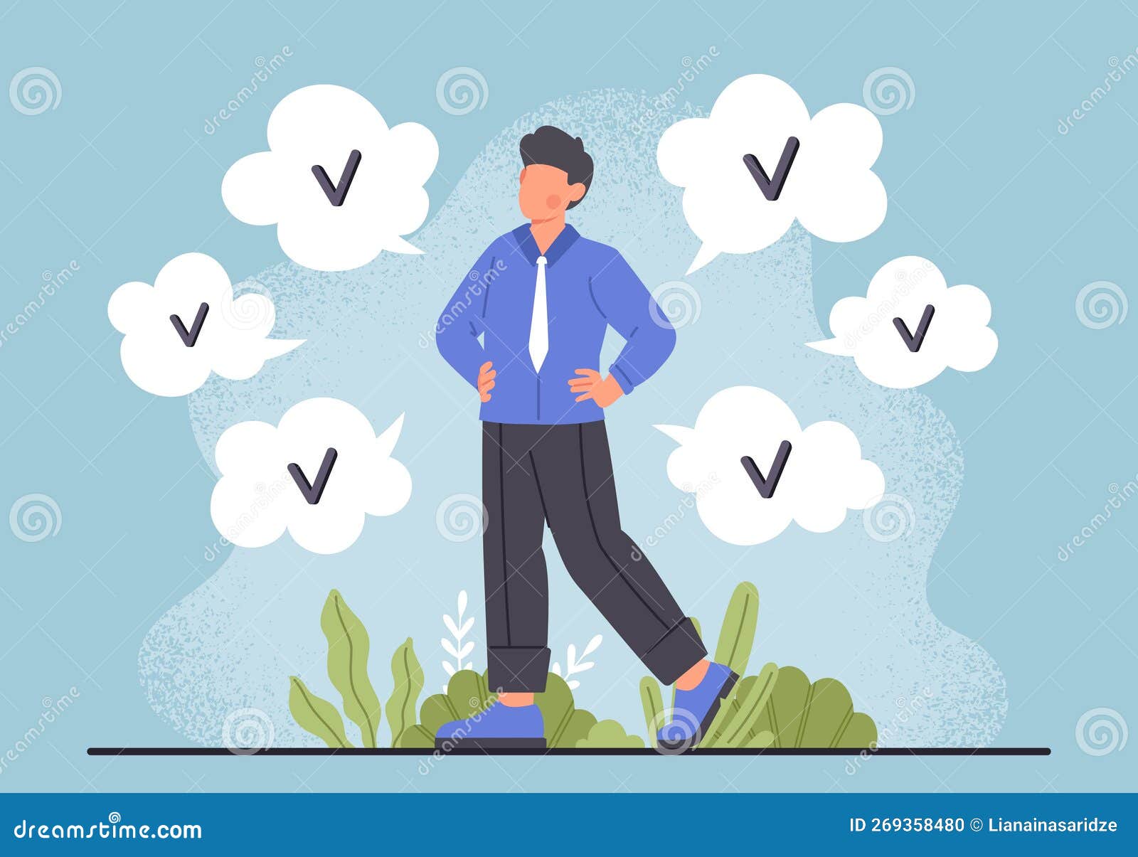 Competence and experienced stock vector. Illustration of leader - 269358480