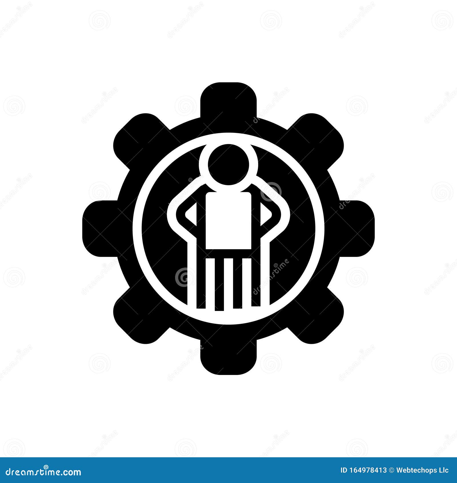 Black Solid Icon for Competence, Competency and Mightiness Stock ...