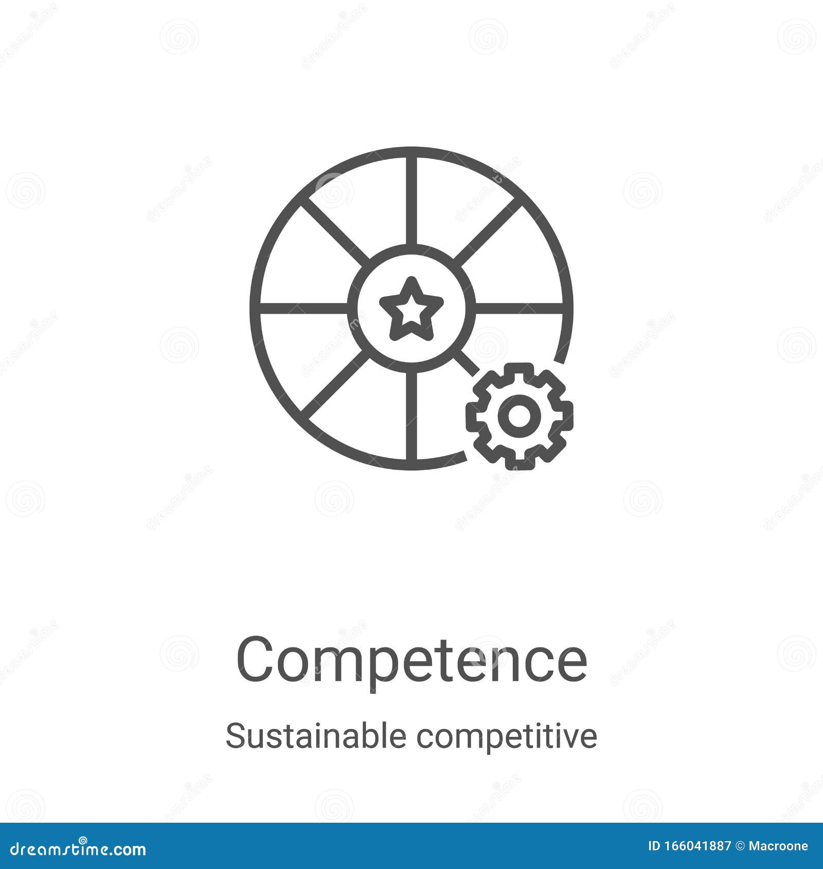 Competence Icon Vector from Sustainable Competitive Advantage ...