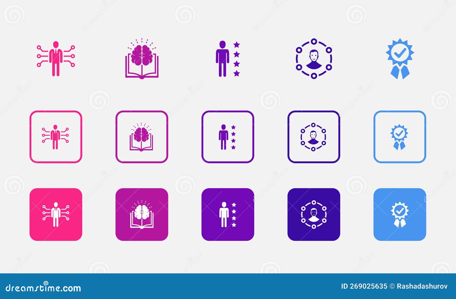 Competence, Knowledge, Skills Stock Vector - Illustration of quality ...