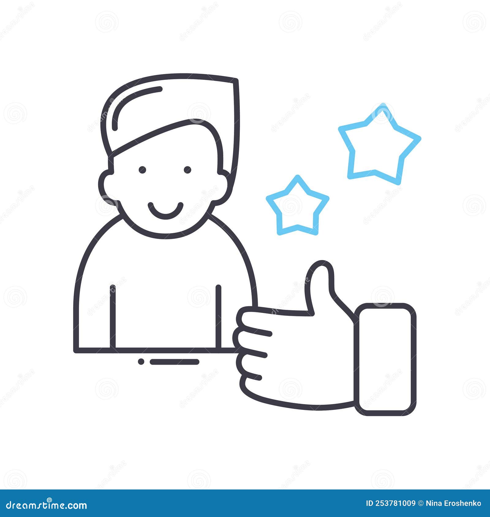 Competence Line Icon, Outline Symbol, Vector Illustration, Concept Sign ...