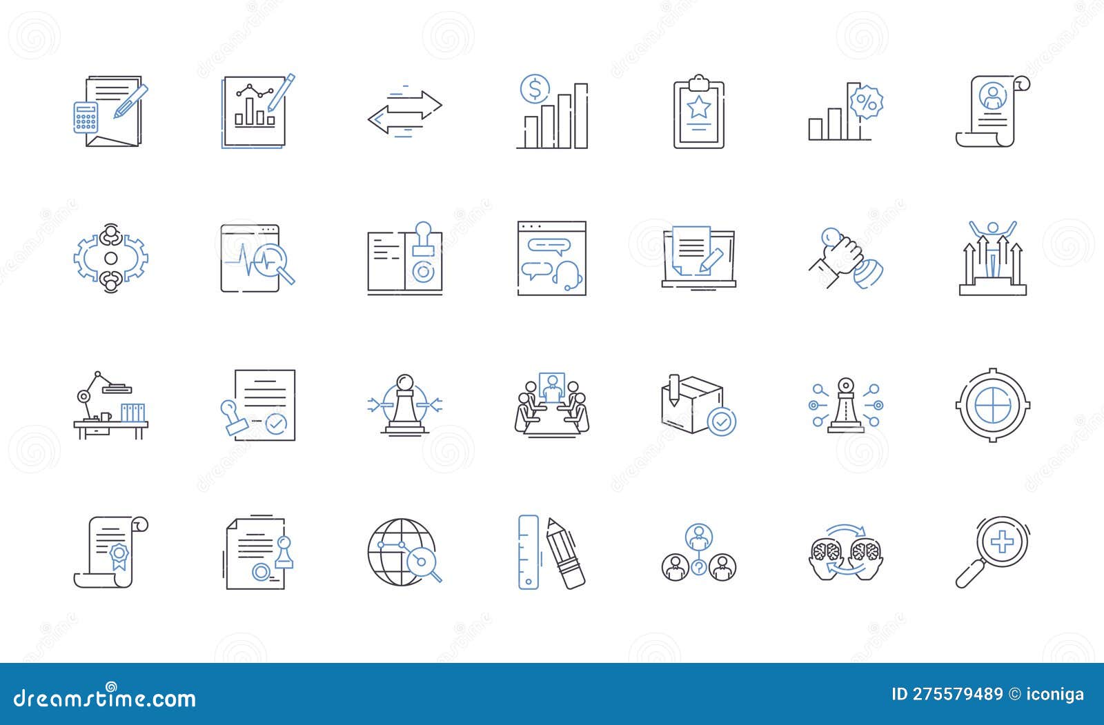 Competence Line Icons Collection. Proficiency, Expertise, Skill ...