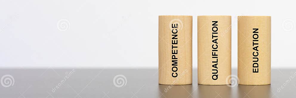 Competence, Qualification and Education Stock Photo - Image of ...