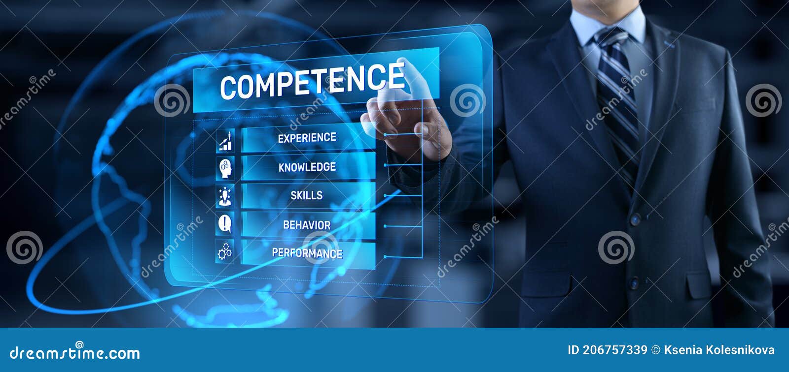 Competence Skills Business and Personal Development Concept ...