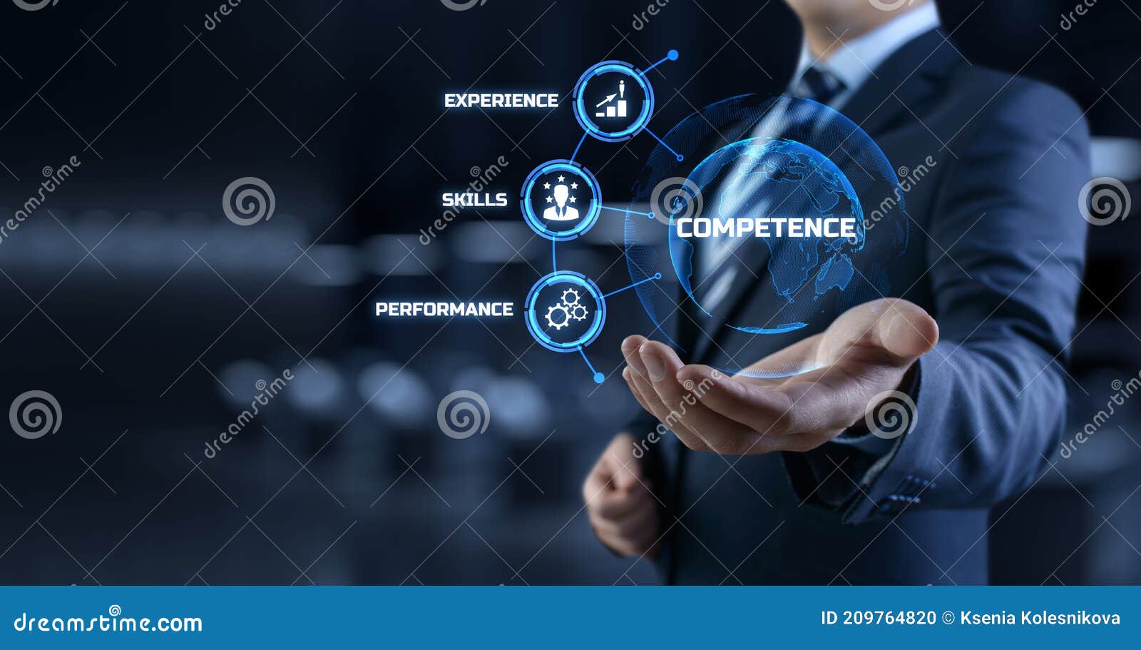 Competence Skills And Personal Development Concept. Human Resource ...