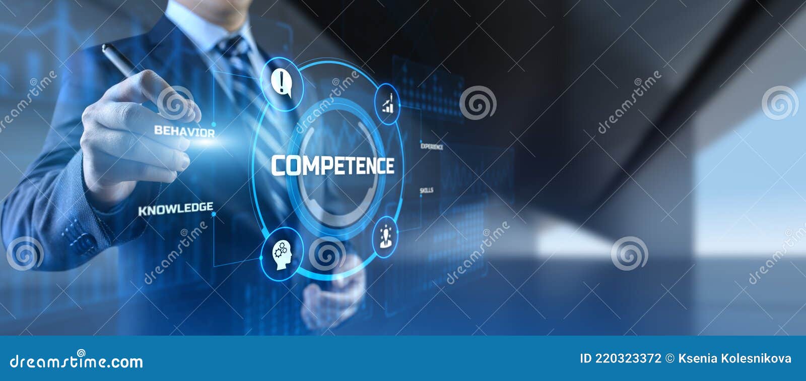 Competence Skills Business and Personal Development Concept ...